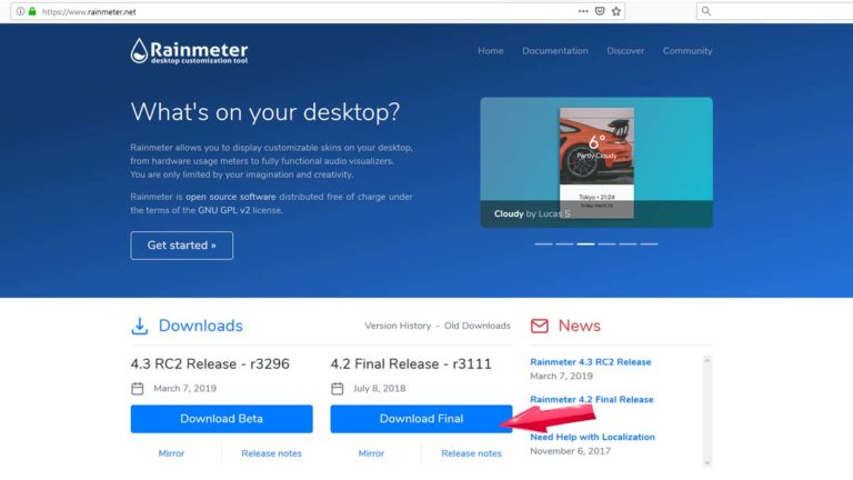 How To Use Rainmeter - Rainmeter Skin / Theme Rainmeter Tutorial