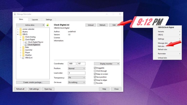 How To Use Rainmeter - Rainmeter Skin / Theme Rainmeter Tutorial